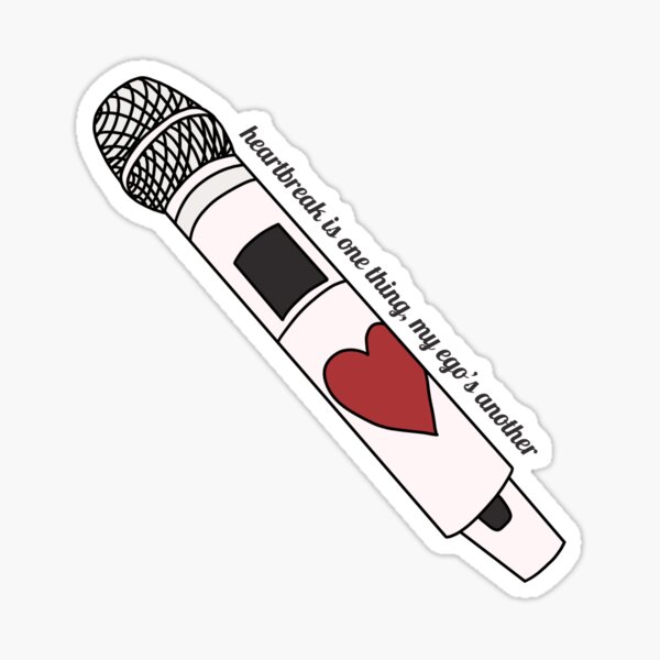 "sabrina carpenter microphone "please please please"" Sticker for Sale ...