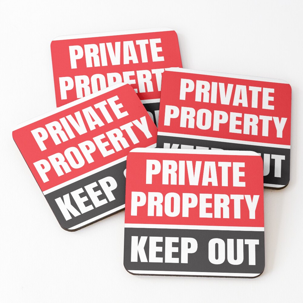"Private Property Keep Out" Sticker for Sale by BuxomBabe21 | Redbubble