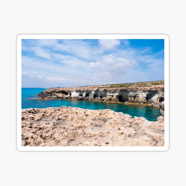 "Aiya Napa Sea Caves" Sticker by raetucker | Redbubble
