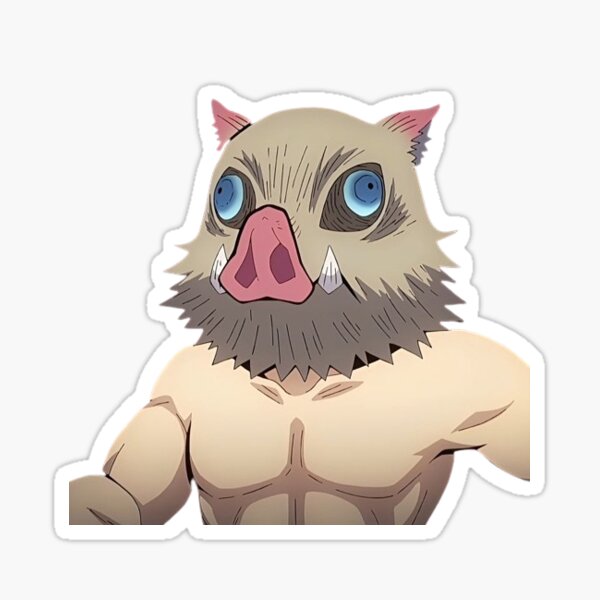 "Inosuke Hashibira - Demon Slayer" Sticker for Sale by use-stormy ...