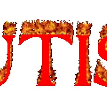 "AUTISM FIRE TEXT MEME" Sticker for Sale by cosmicallyavg | Redbubble