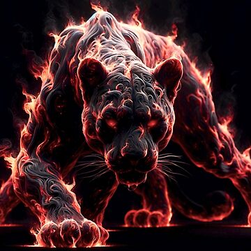 "fire puma" Sticker for Sale by LeFreik1410 | Redbubble