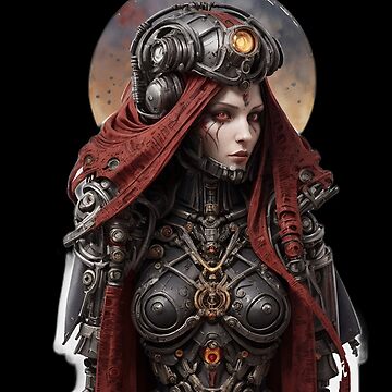 "Adeptus Mechanicus girl" Sticker for Sale by Dilwish5 | Redbubble