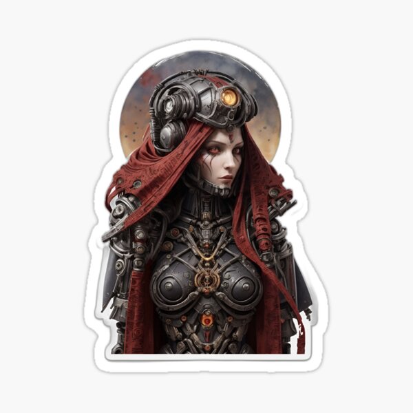 "Adeptus Mechanicus girl" Sticker for Sale by Dilwish5 | Redbubble