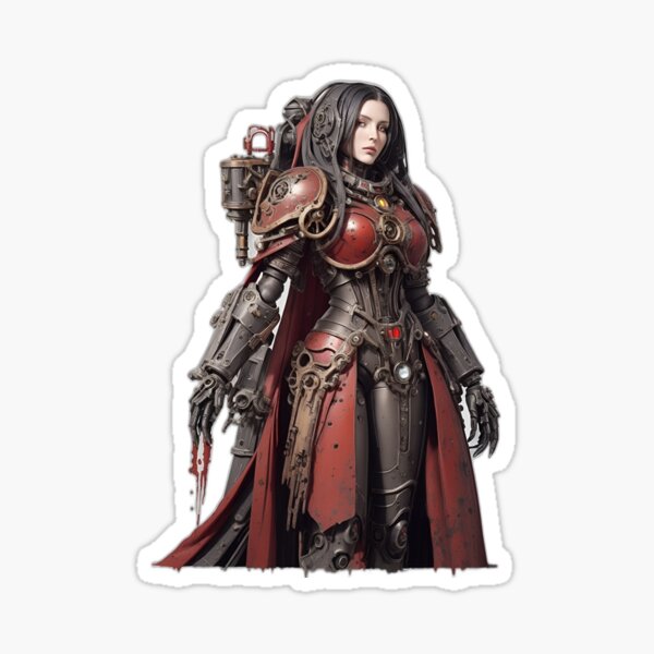 "Adeptus Mechanicus girl" Sticker for Sale by Dilwish5 | Redbubble