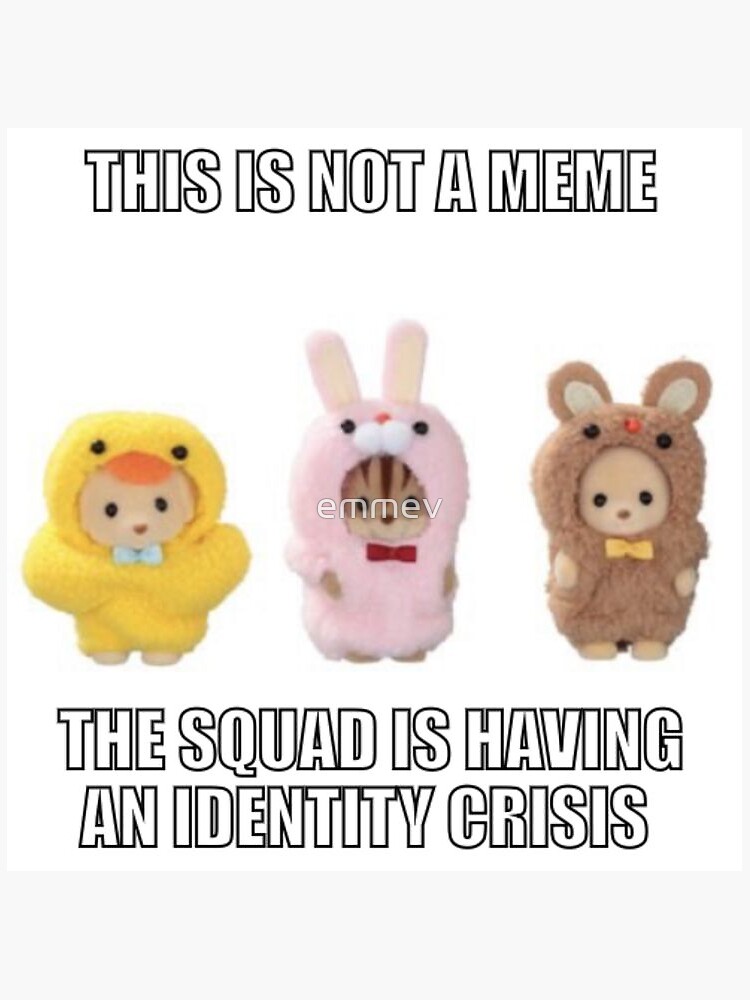 "calico critter meme" Sticker for Sale by emmev | Redbubble