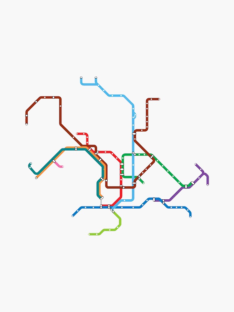 "Hong Kong MTR Map" Sticker for Sale by ReddyBeanie | Redbubble