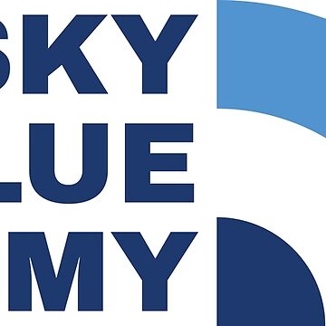 "Sky Blue Army Large Logo" Essential T-Shirt for Sale by ShamblesArcade ...