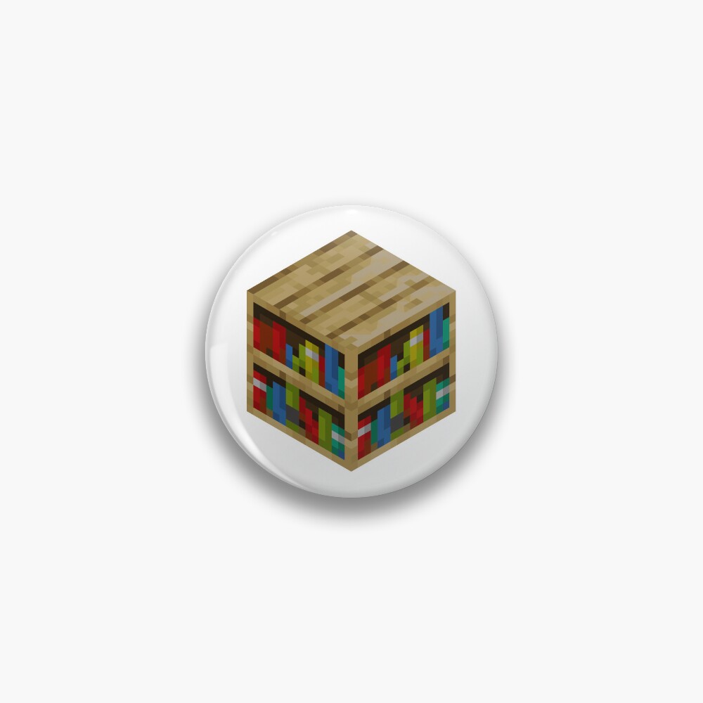 "Bookshelf Block Minecraft Block Icon" Sticker for Sale by Marek Kubala ...
