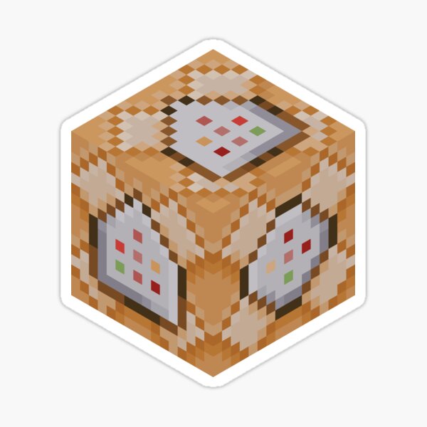 "Command Block Minecraft Block Icon" Sticker for Sale by Kubala Designs ...