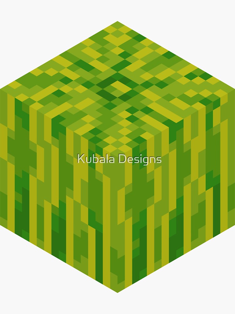 "Melon Block Minecraft Block Icon" Sticker for Sale by Kubala Designs ...