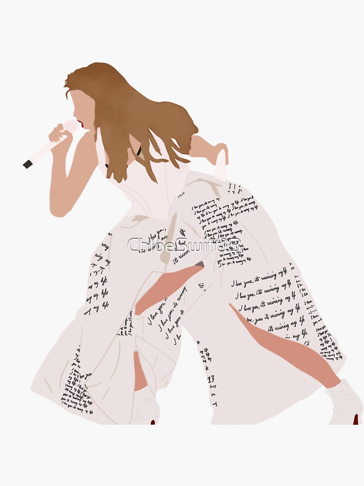 "Taylor Swift TTPD Eras Tour Draw" Sticker by ChloeSwift13 | Redbubble
