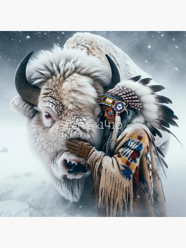 "Snow bison" Sticker for Sale by LeFreik1410 | Redbubble