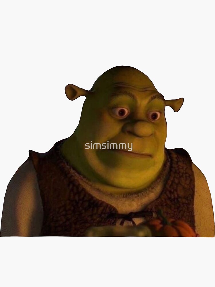 "Oh well Shrek" Sticker for Sale by simsimmy | Redbubble
