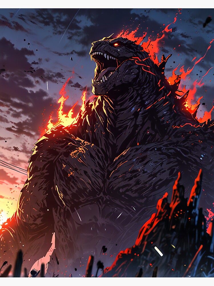 "Godzilla and Kong hybrid" Sticker for Sale by fukuu | Redbubble