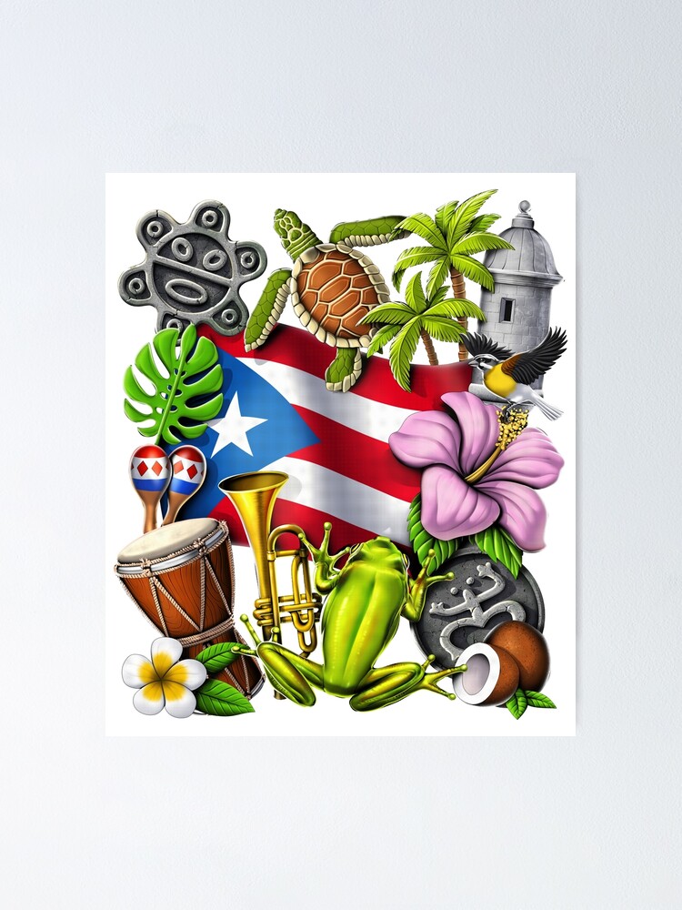 "Puerto Rico Boricua Pride" Poster for Sale by Nikolay Lachezarov ...
