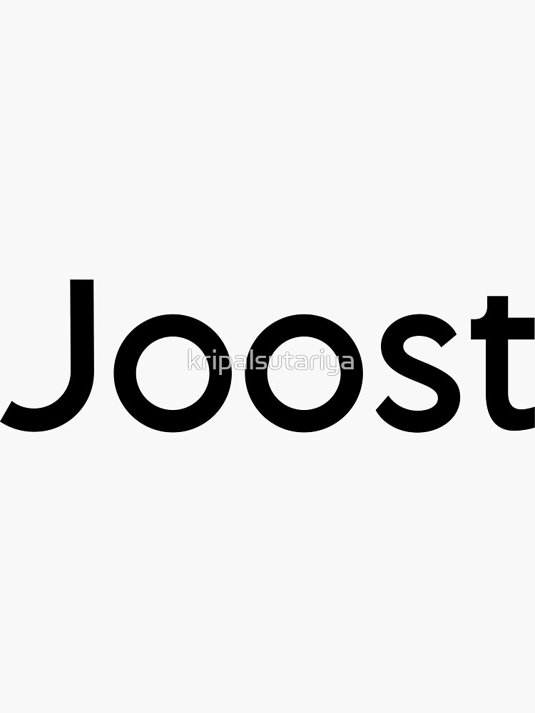 "Joost" Sticker for Sale by kripalsutariya | Redbubble