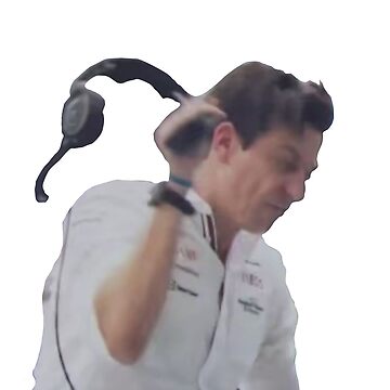 "Angry Toto Wolff meme sticker" Sticker for Sale by harriiiboo | Redbubble