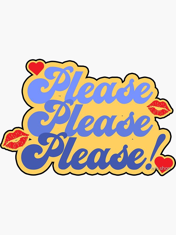 "please please please sabrina carpenter sticker 2" Sticker for Sale by mktkflex | Redbubble