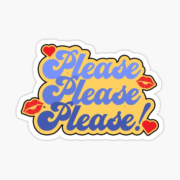 "please please please sabrina carpenter sticker 2" Sticker for Sale by ...
