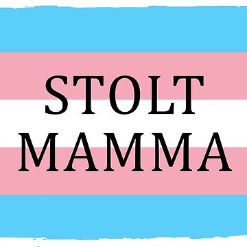 "Trans fáni - Stolt mamma" Sticker for Sale by Transvinir | Redbubble