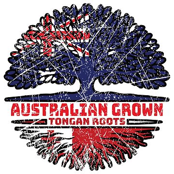 "Tonga Tongan Australian Australia Tree Roots Flag" Sticker for Sale by ...