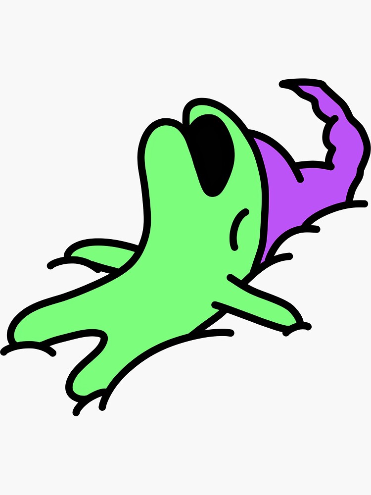 "Sleeping Glep" Sticker for Sale by PoeTatoes | Redbubble