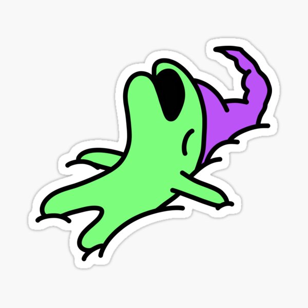 "Sleeping Glep" Sticker for Sale by PoeTatoes | Redbubble