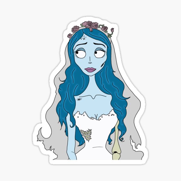 "Emily :// The Corpse Bride" Sticker for Sale by BelClem | Redbubble