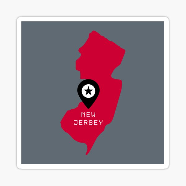 "New Jersey" Sticker for Sale by alexnay99 | Redbubble