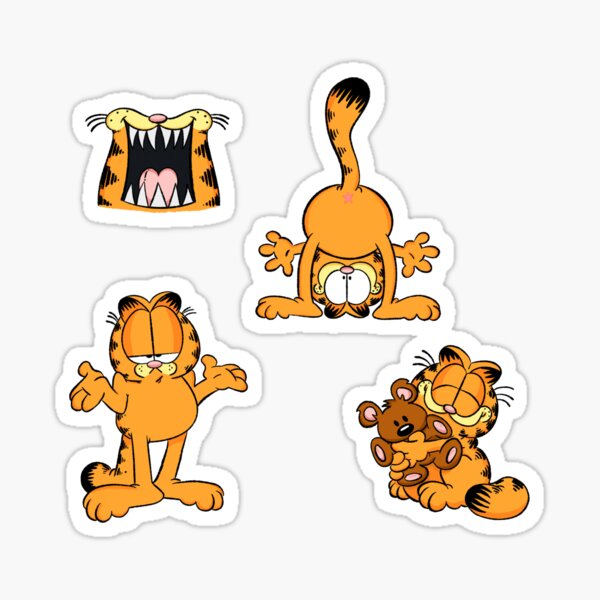"Orange cat stickers pack" Sticker for Sale by maddieh43 | Redbubble