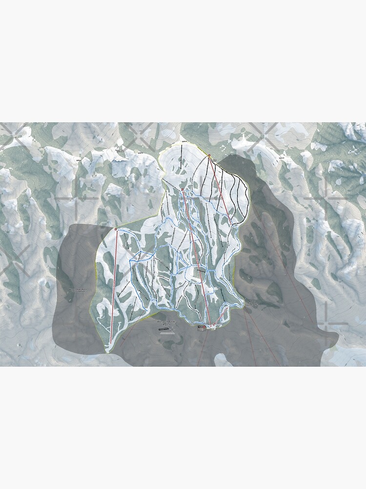 "Wasatch Peaks Ranch Resort Trail Map" Poster for Sale by mapsynergy ...