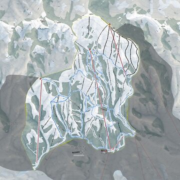 "Wasatch Peaks Ranch Resort Trail Map" Art Print for Sale by mapsynergy ...