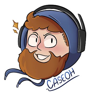 "CaseOh Simple Cartoon Headshot" Sticker for Sale by ThreeYrsLost ...
