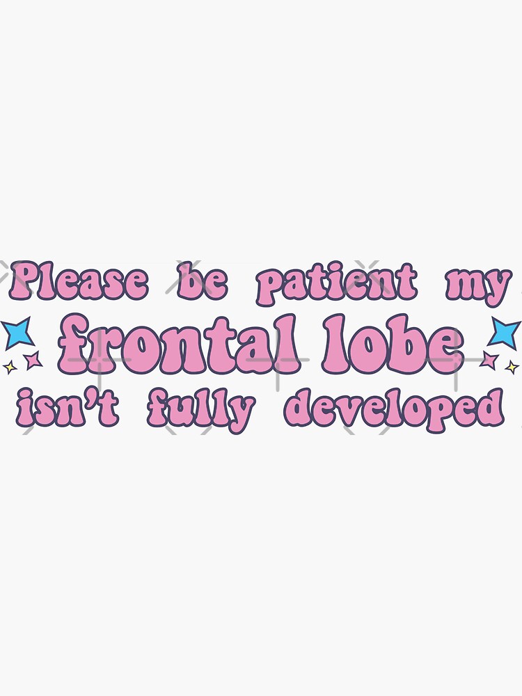 "Frontal Lobe" Sticker for Sale by ymcfly | Redbubble