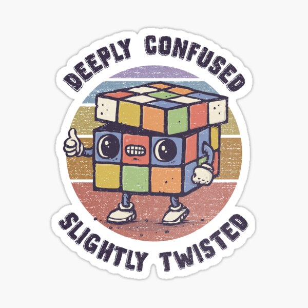"Deeply Confused and Slightly Twisted" Sticker for Sale by kg07 | Redbubble