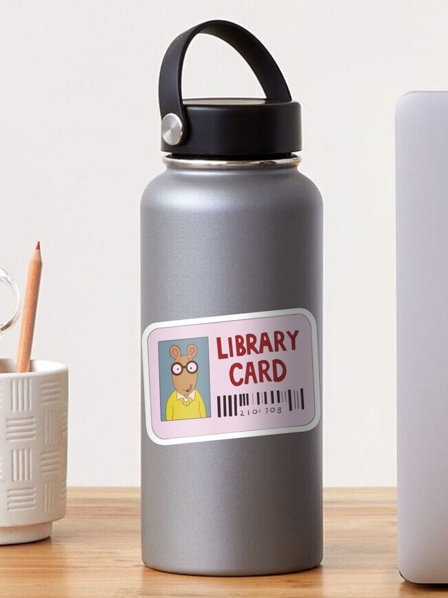 "Arthur Library Card" Sticker for Sale by cml-stickers | Redbubble