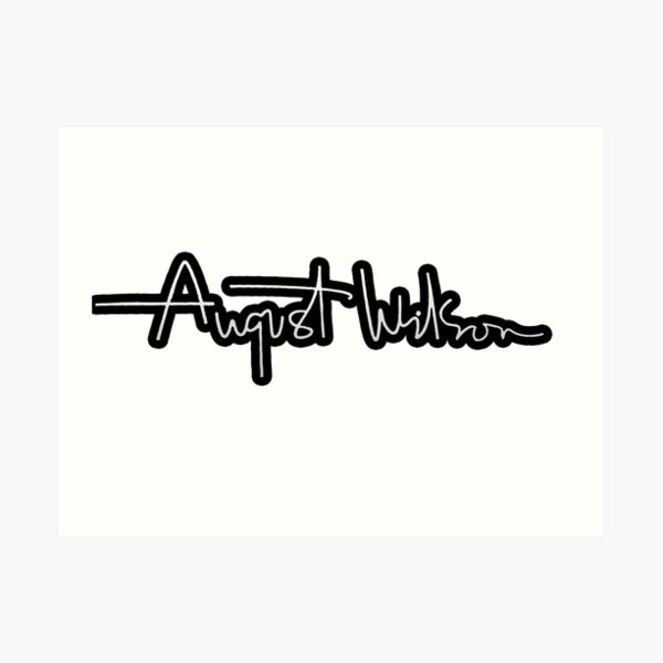 "august wilson theatre logo" Art Print by waffledesigns | Redbubble