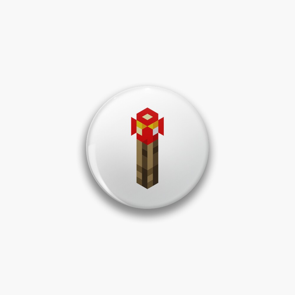 "Redstone Torch Block Minecraft Block Icon" Sticker for Sale by ...
