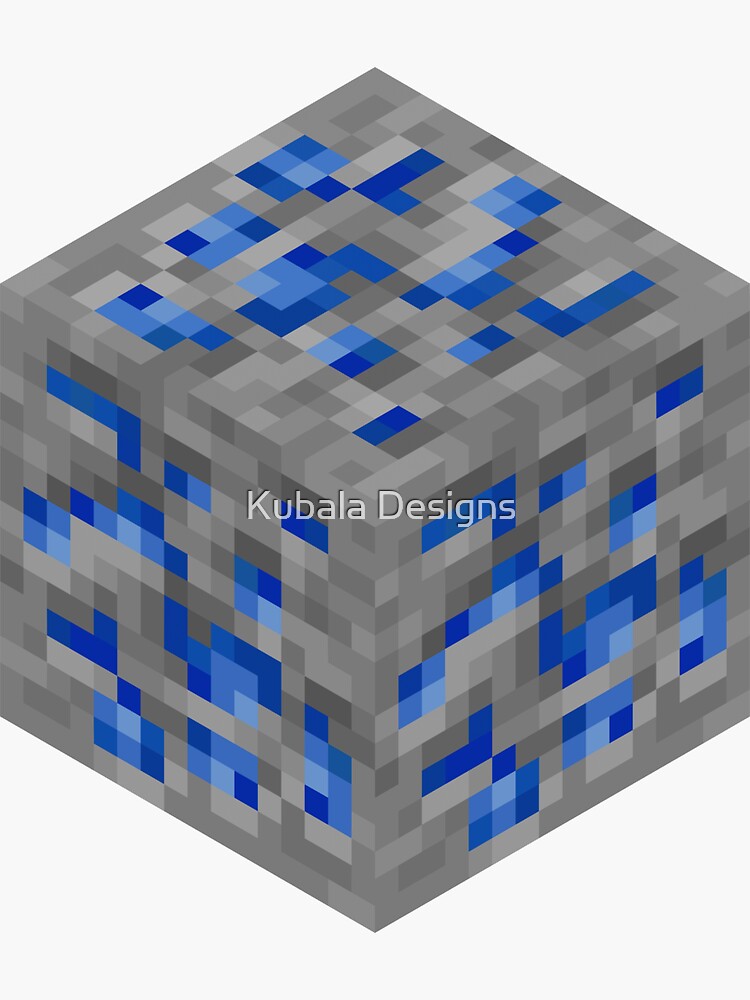 "Lapiz Ore Block Minecraft Block Icon" Sticker for Sale by Kubala ...