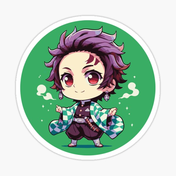 Pegatina con la obra «Chibi Tanjiro» de Xopshi | Redbubble