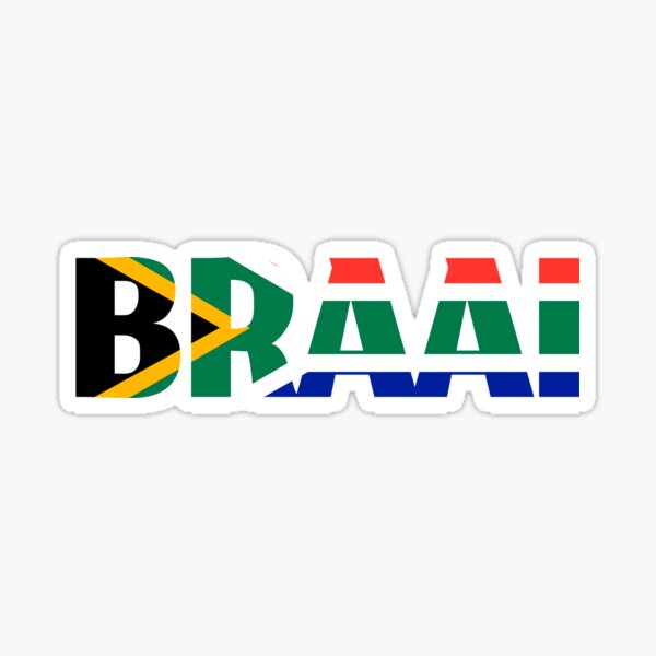 "Braai, local south african dish, South African culture" Sticker for ...