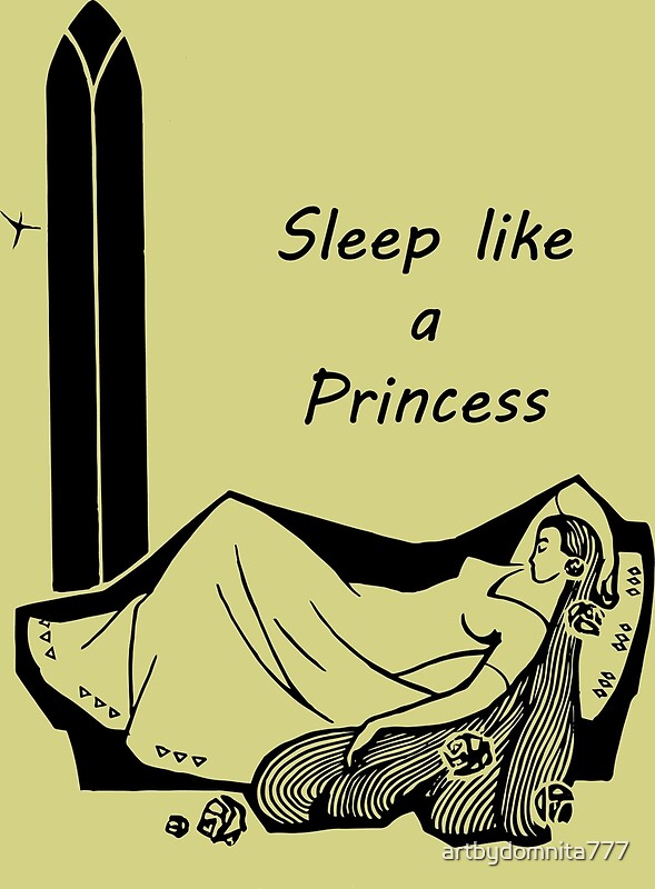 "Sleeping Princess " by artbydomnita777 | Redbubble