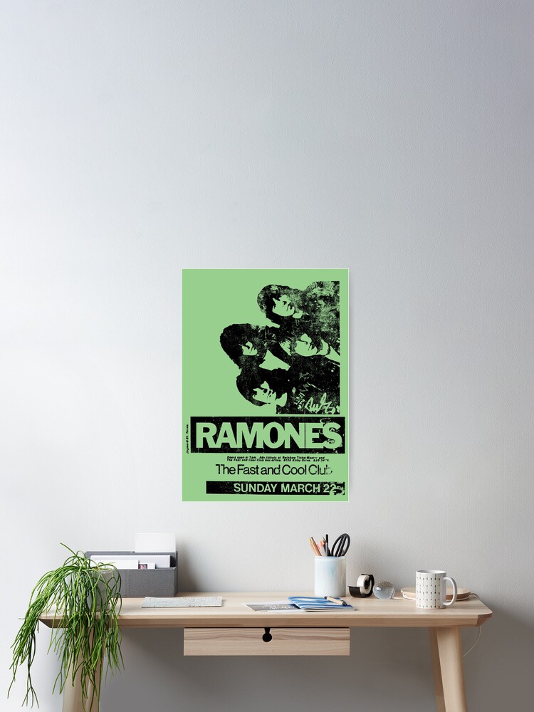 "Ramones Concert Poster. Hardcore Metal Grunge Punk Band Flyer" Poster ...