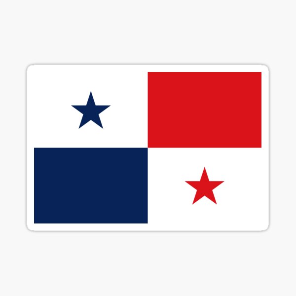 "Flag of Panama" Sticker by MadeInR | Redbubble