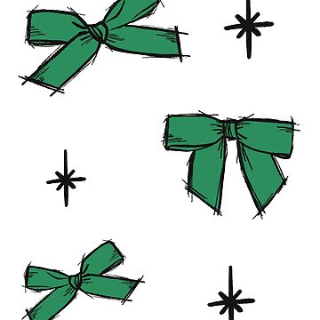 "GREEN BOWS STICKER PACK" Sticker for Sale by criminaldidi | Redbubble
