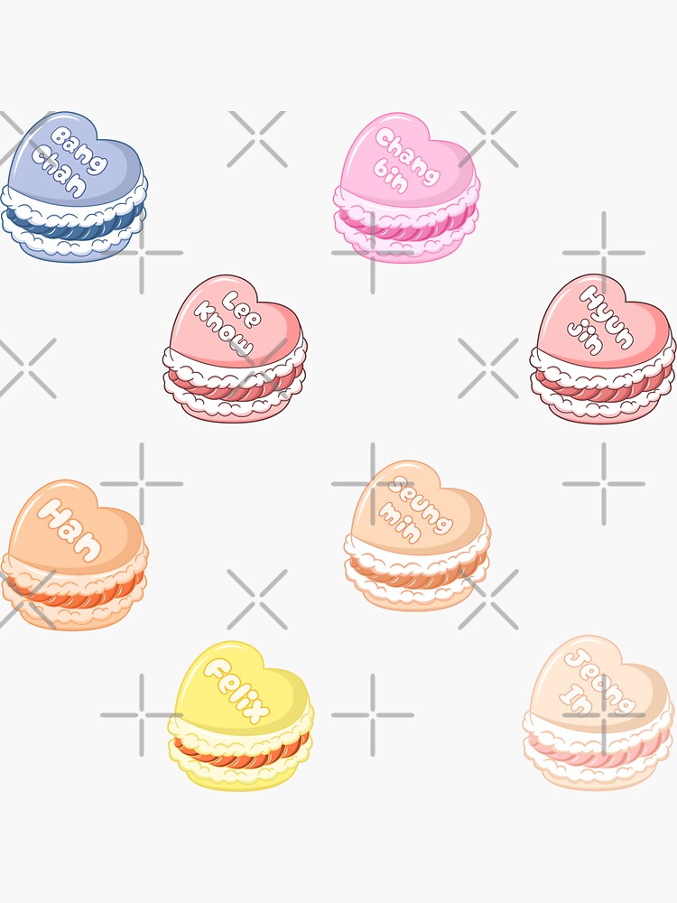 "Stray Kids - skz names " Sticker for Sale by My Haven | Redbubble