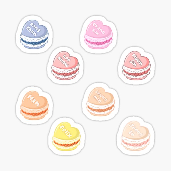 "Stray Kids - skz names " Sticker for Sale by My Haven | Redbubble