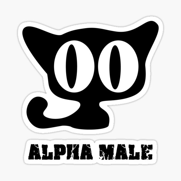 "Cute Alpha Male" Sticker by helium-ox | Redbubble