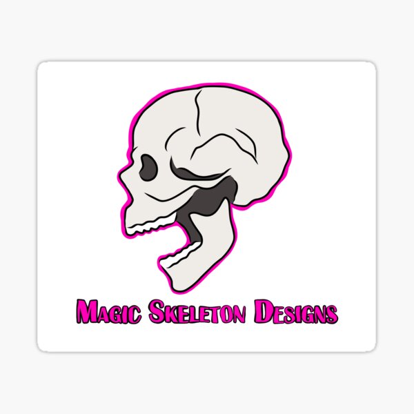 "Magic Skeleton Designs 2.0" Sticker for Sale by MagicSkeleton | Redbubble